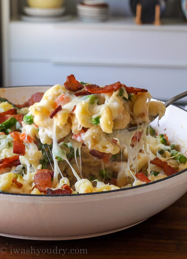 Veggie Baked Macaroni and Cheese - I Wash You Dry