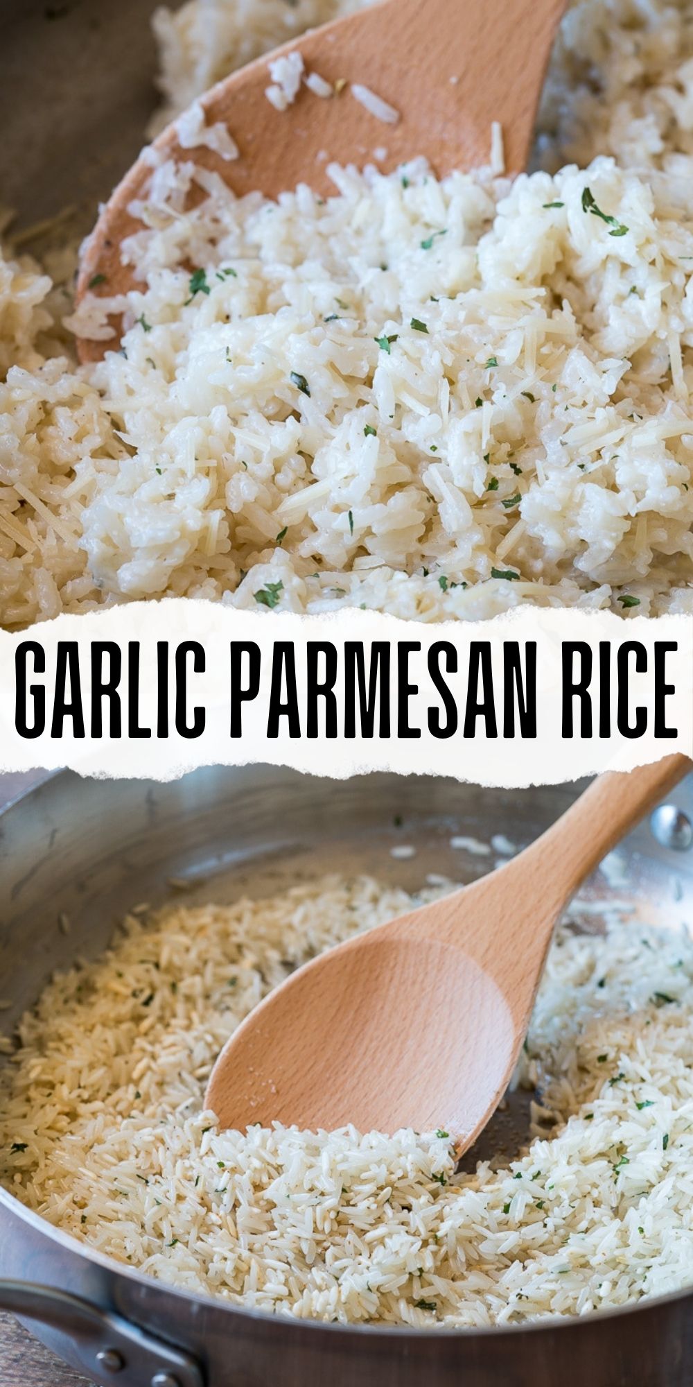 Garlic Parmesan Rice - I Wash You Dry