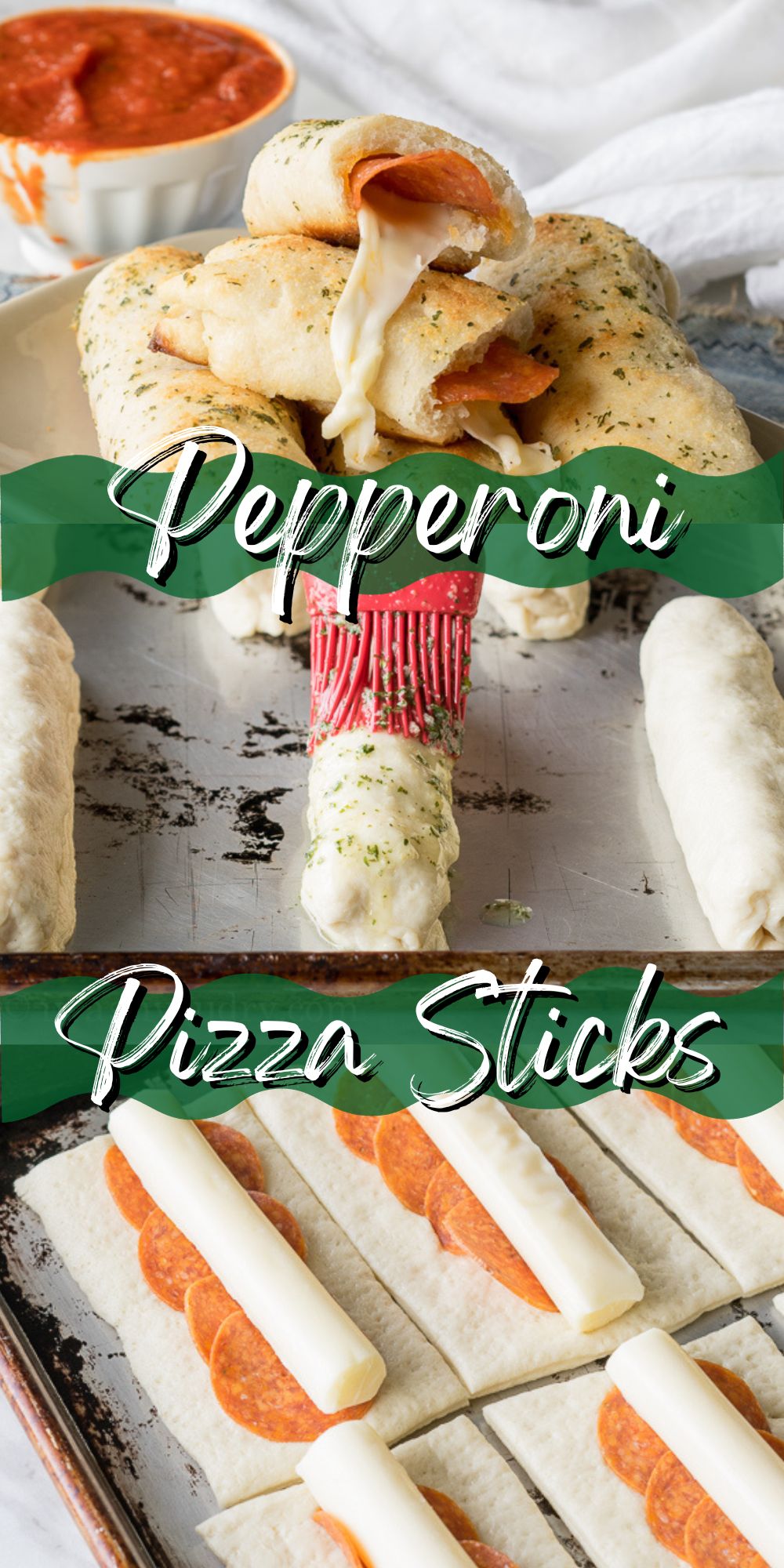 Cheesy Pepperoni Pizza Sticks - I Wash You Dry