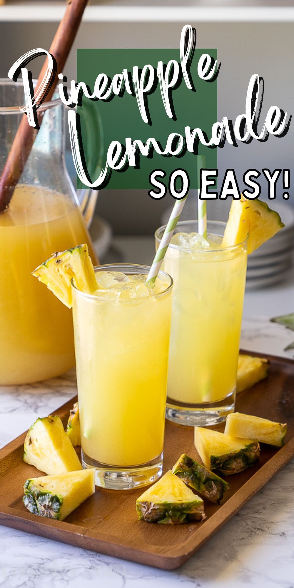 Sparkling Pineapple Lemonade Recipe - I Wash You Dry