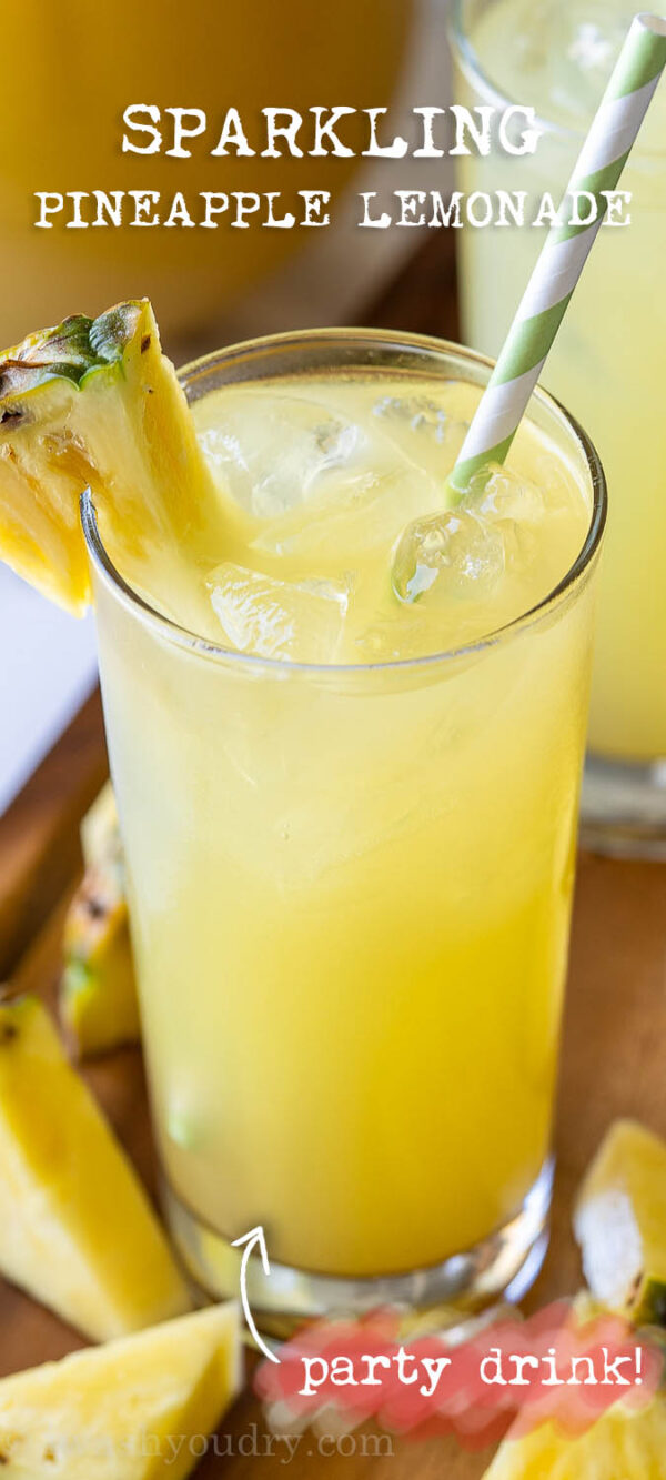 Sparkling Pineapple Lemonade Recipe - I Wash You Dry