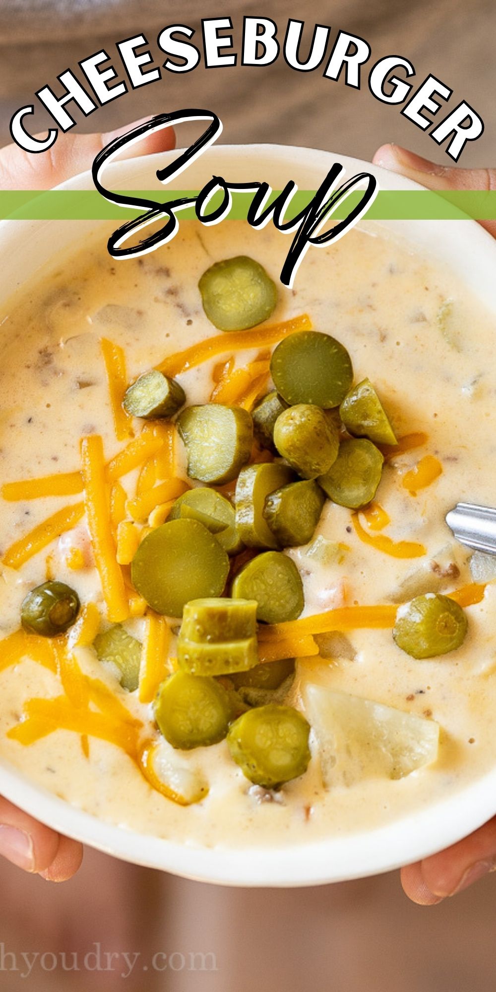Creamy Cheeseburger Soup Recipe - I Wash You Dry