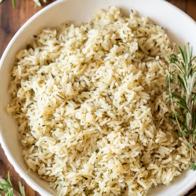 Garlic Herb Rice Pilaf Recipe - I Wash You Dry