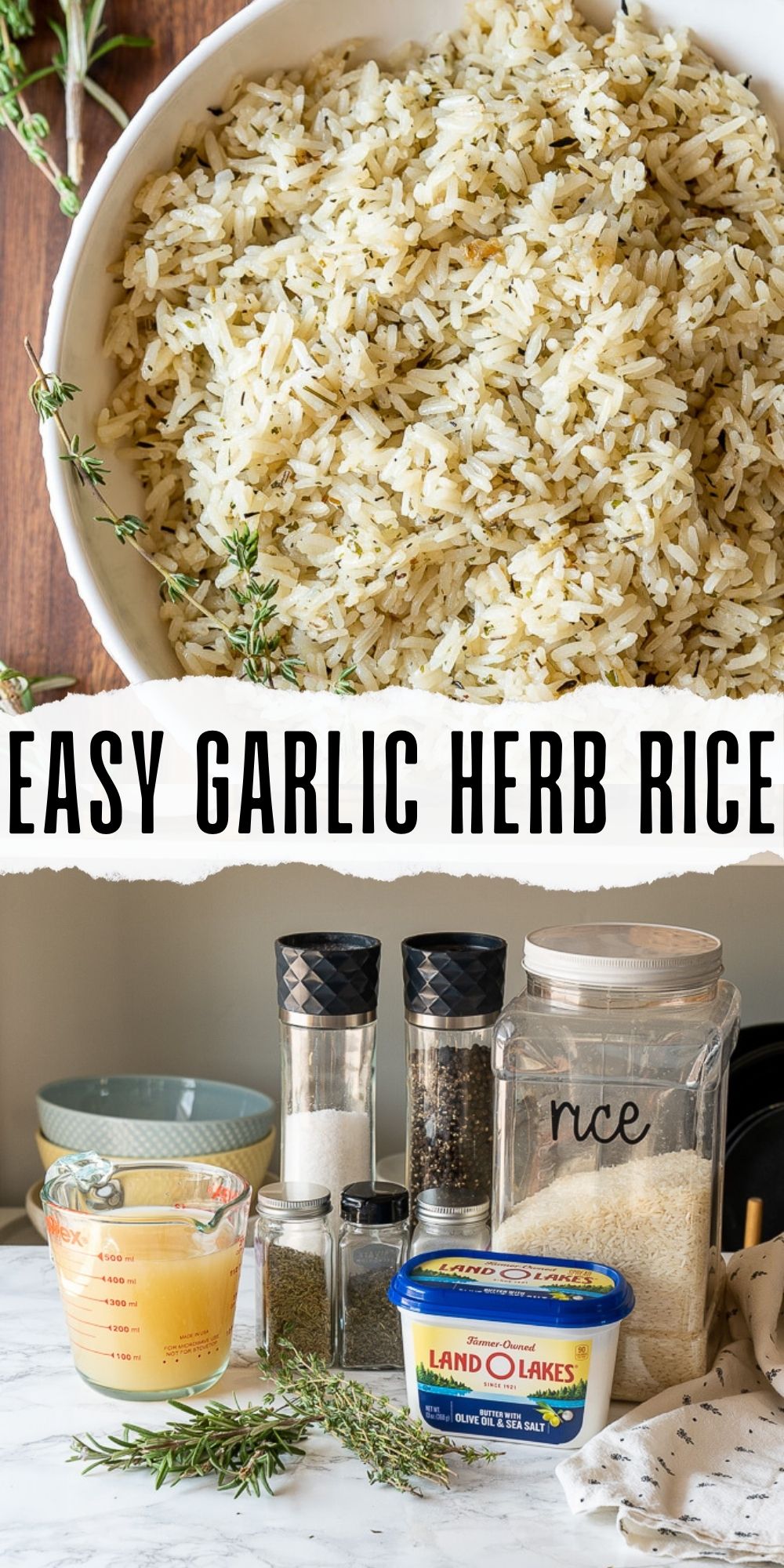 Garlic Herb Rice Pilaf Recipe - I Wash You Dry