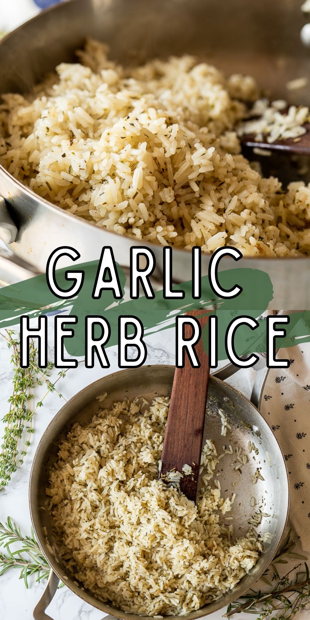 Garlic Herb Rice Pilaf Recipe - I Wash You Dry