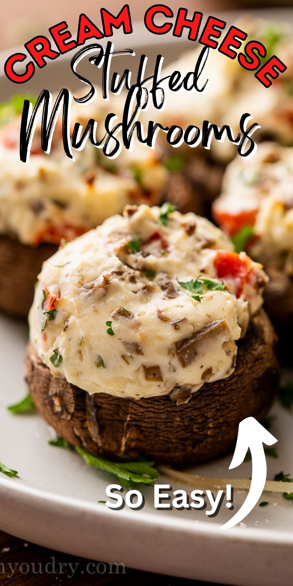 Cream Cheese Stuffed Mushrooms - I Wash You Dry