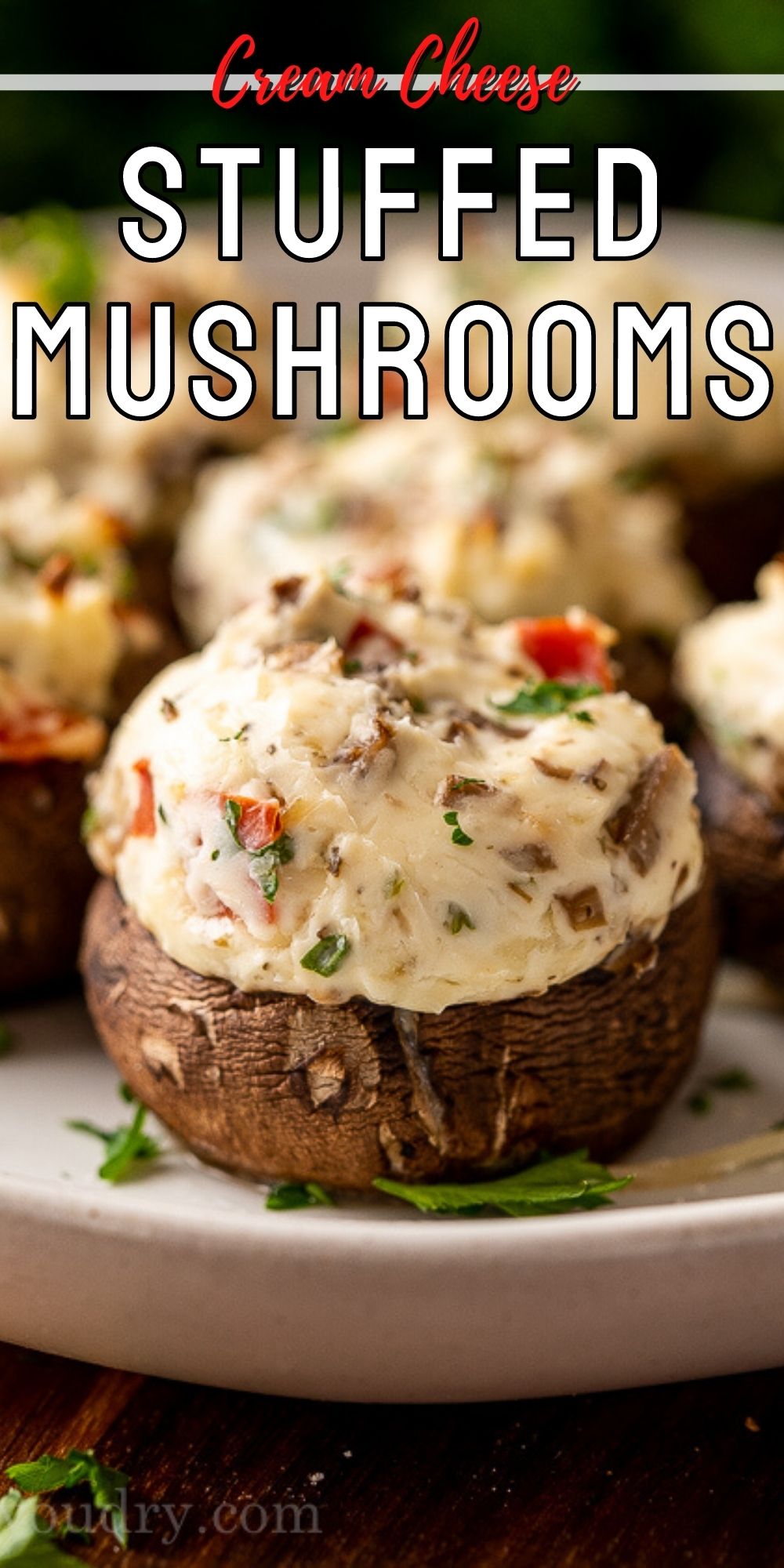 Cream Cheese Stuffed Mushrooms - I Wash You Dry