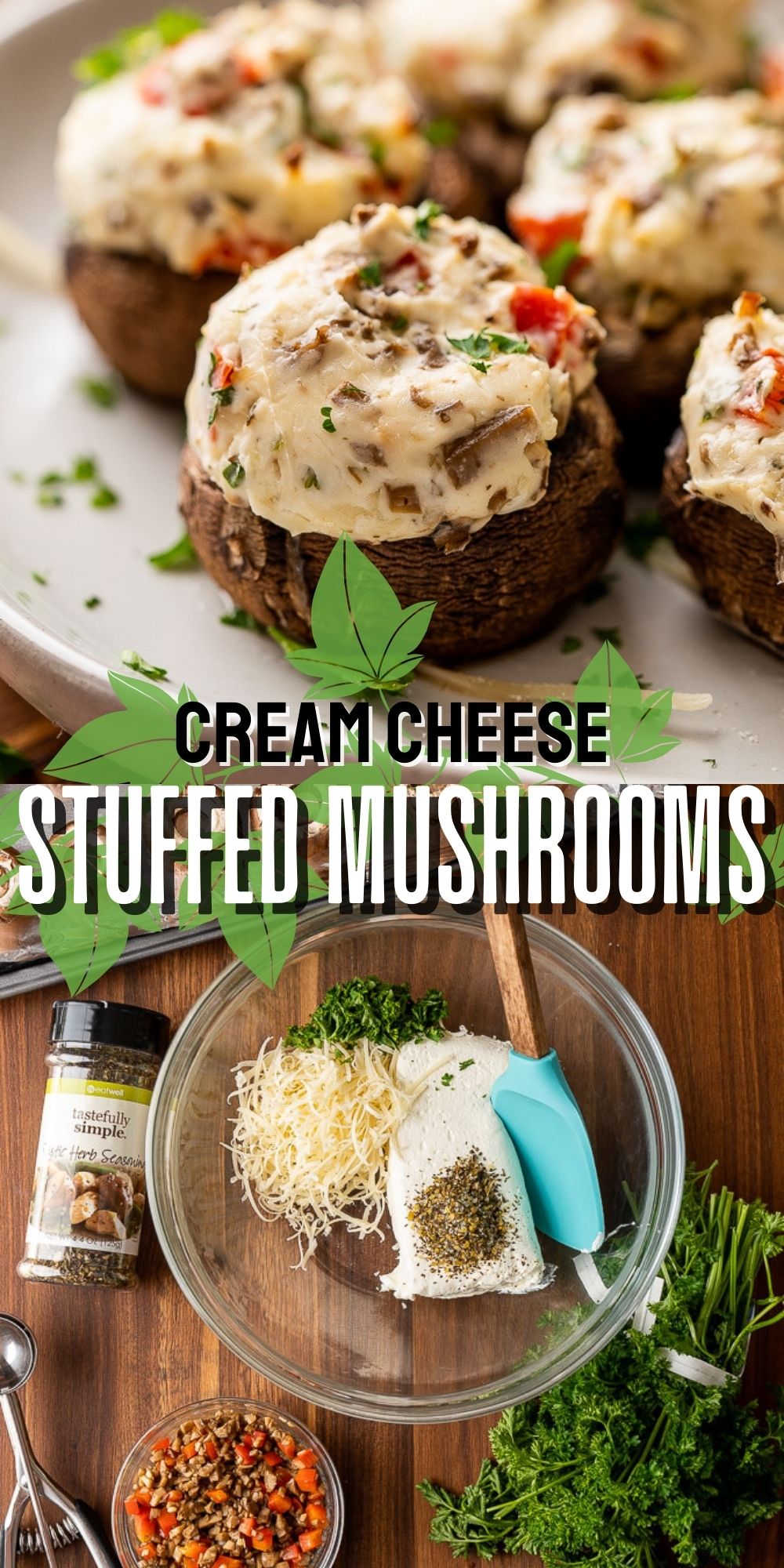 Cream Cheese Stuffed Mushrooms - I Wash You Dry
