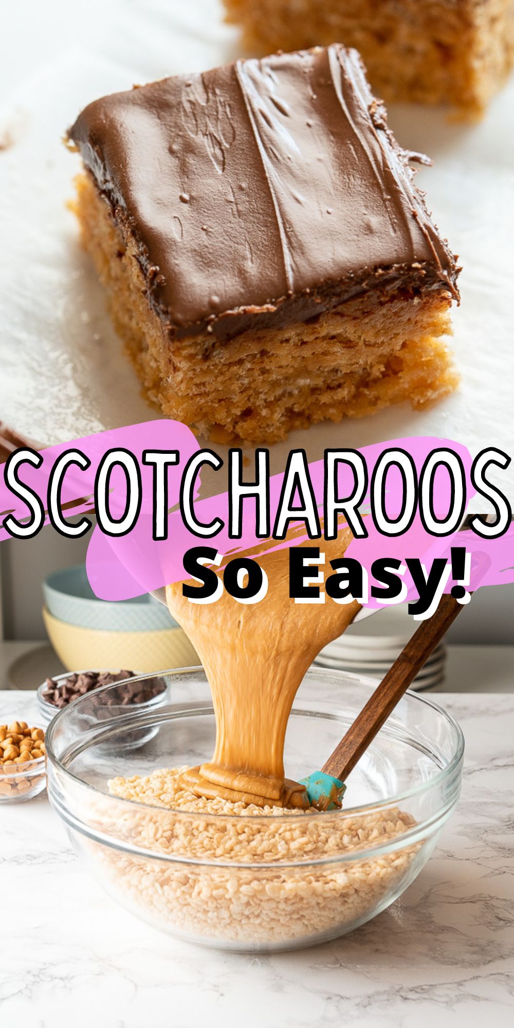 Easy Scotcharoos Recipe - I Wash You Dry