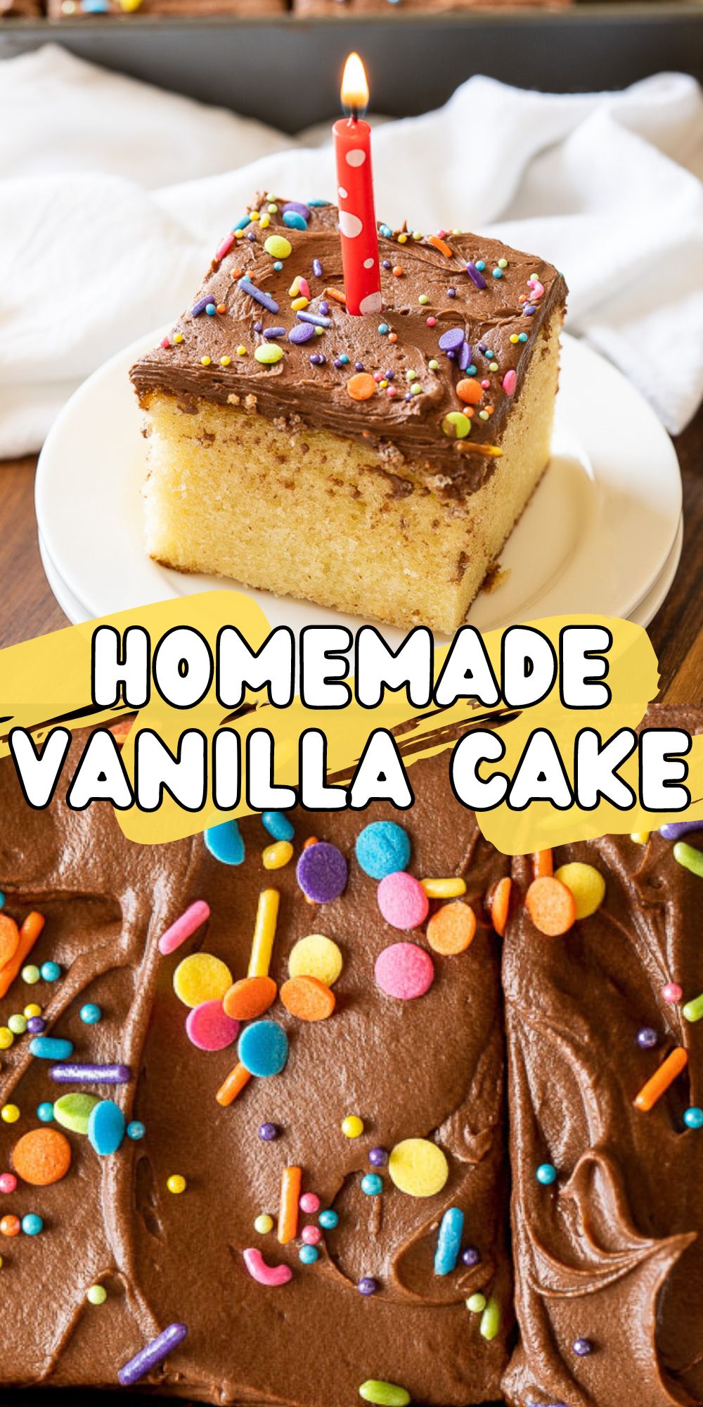 Easy Homemade Vanilla Cake Recipe - I Wash You Dry