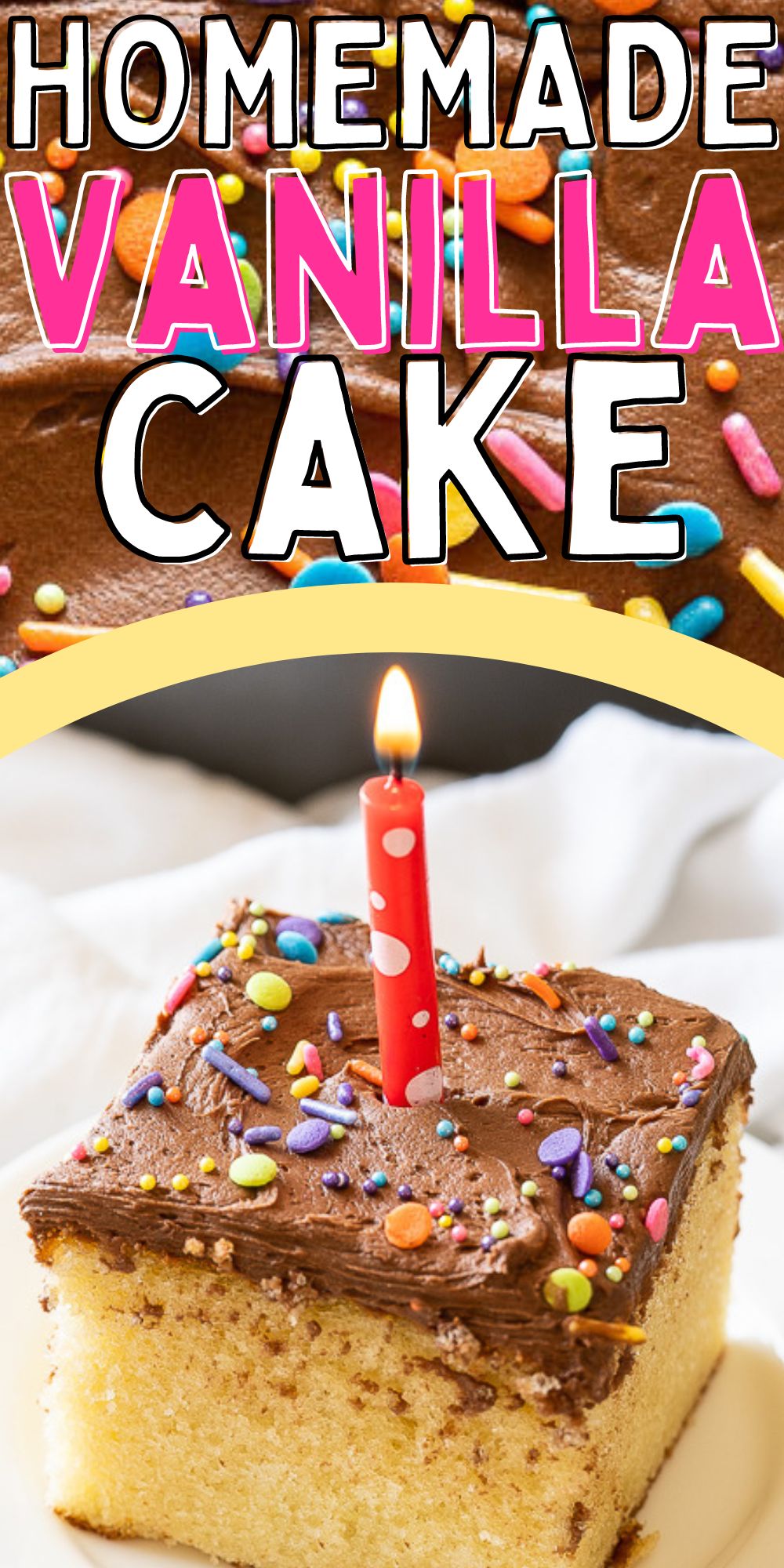 Easy Homemade Vanilla Cake Recipe - I Wash You Dry