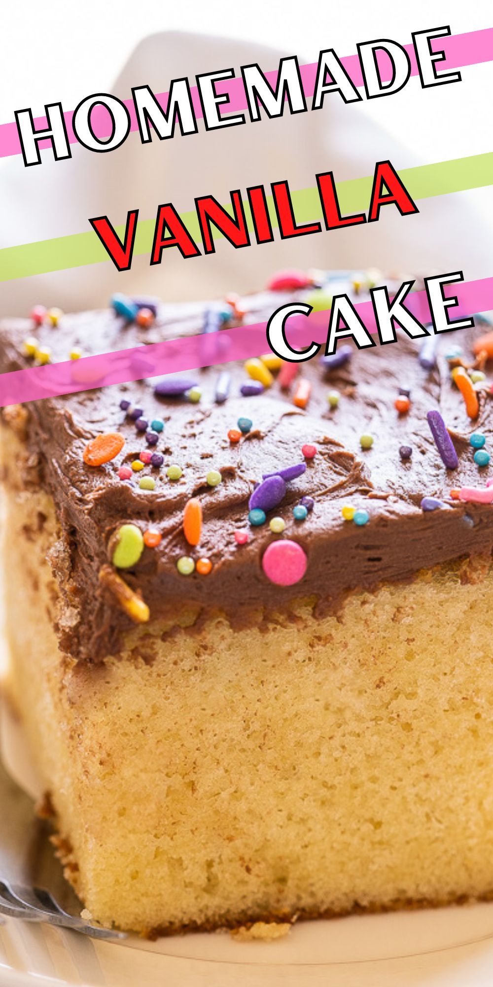 Easy Homemade Vanilla Cake Recipe - I Wash You Dry