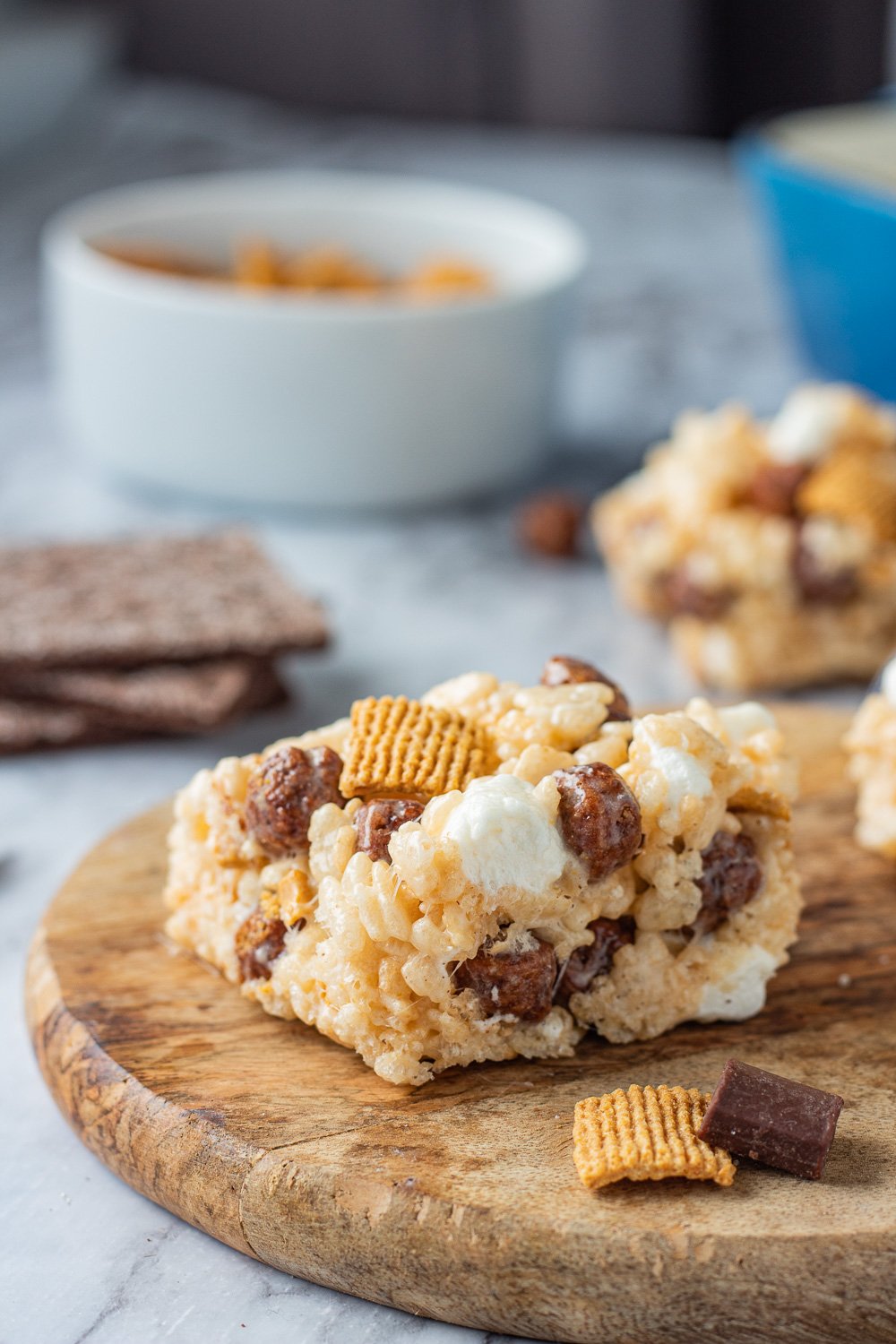 S'mores Rice Krispie Treats - I Wash You Dry