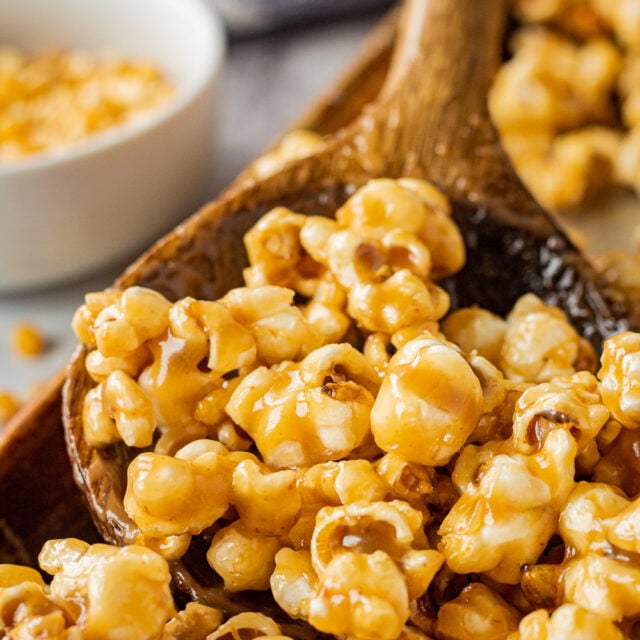 Super Easy Caramel Corn Recipe - I Wash You Dry