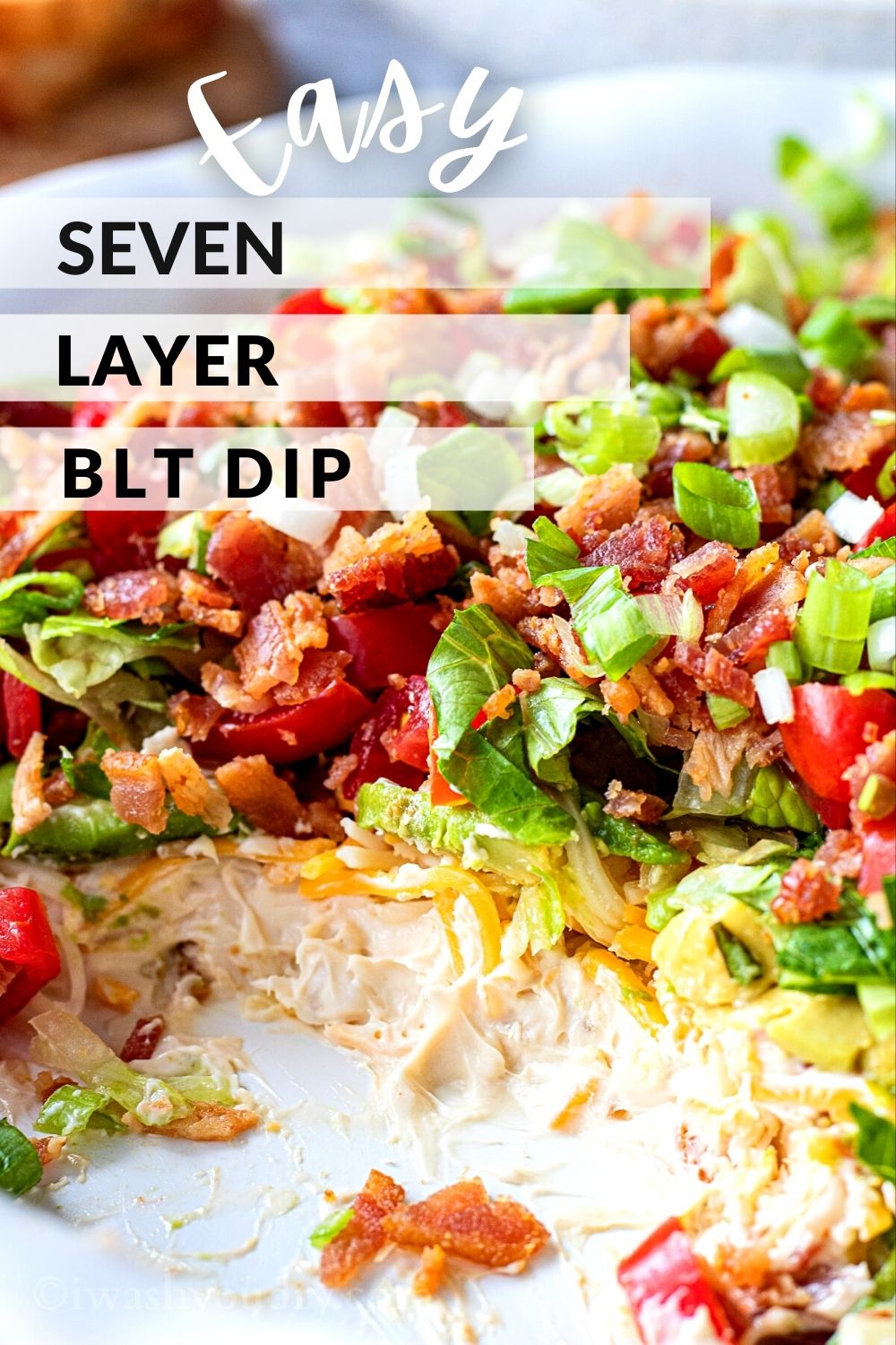 Super Easy BLT Dip - I Wash You Dry