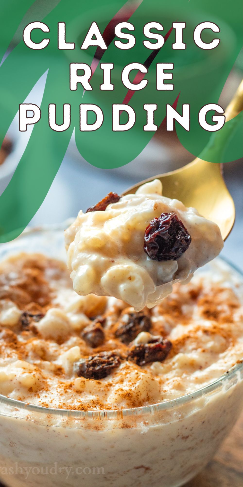 Classic Rice Pudding Recipe - I Wash You Dry