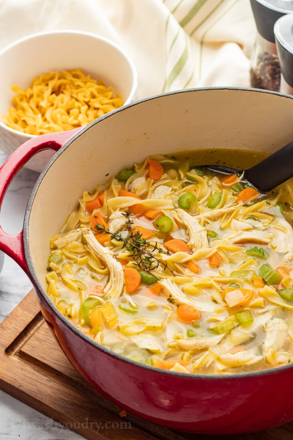 Easy Chicken Noodle Soup - I Wash You Dry