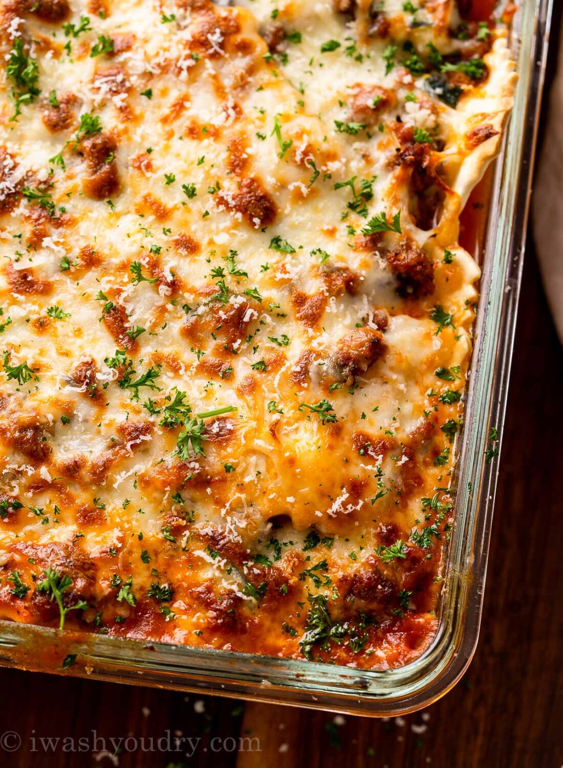 Easy Ravioli Lasagna Casserole - I Wash You Dry