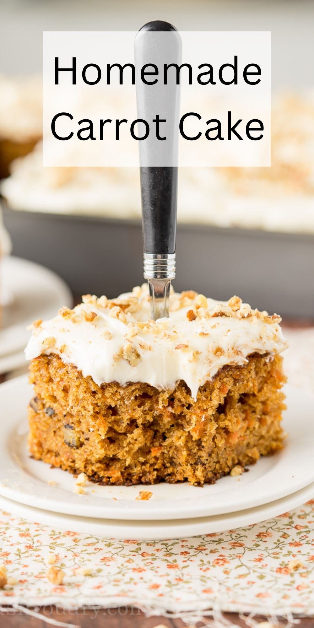 Homemade Carrot Cake Recipe - I Wash You Dry