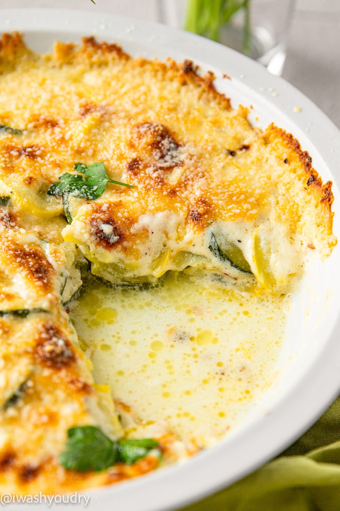 Baked Zucchini Squash Casserole I Wash You Dry