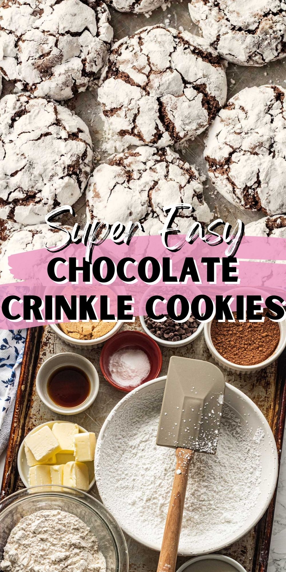 Chocolate Crinkle Cookies Recipe - I Wash You Dry