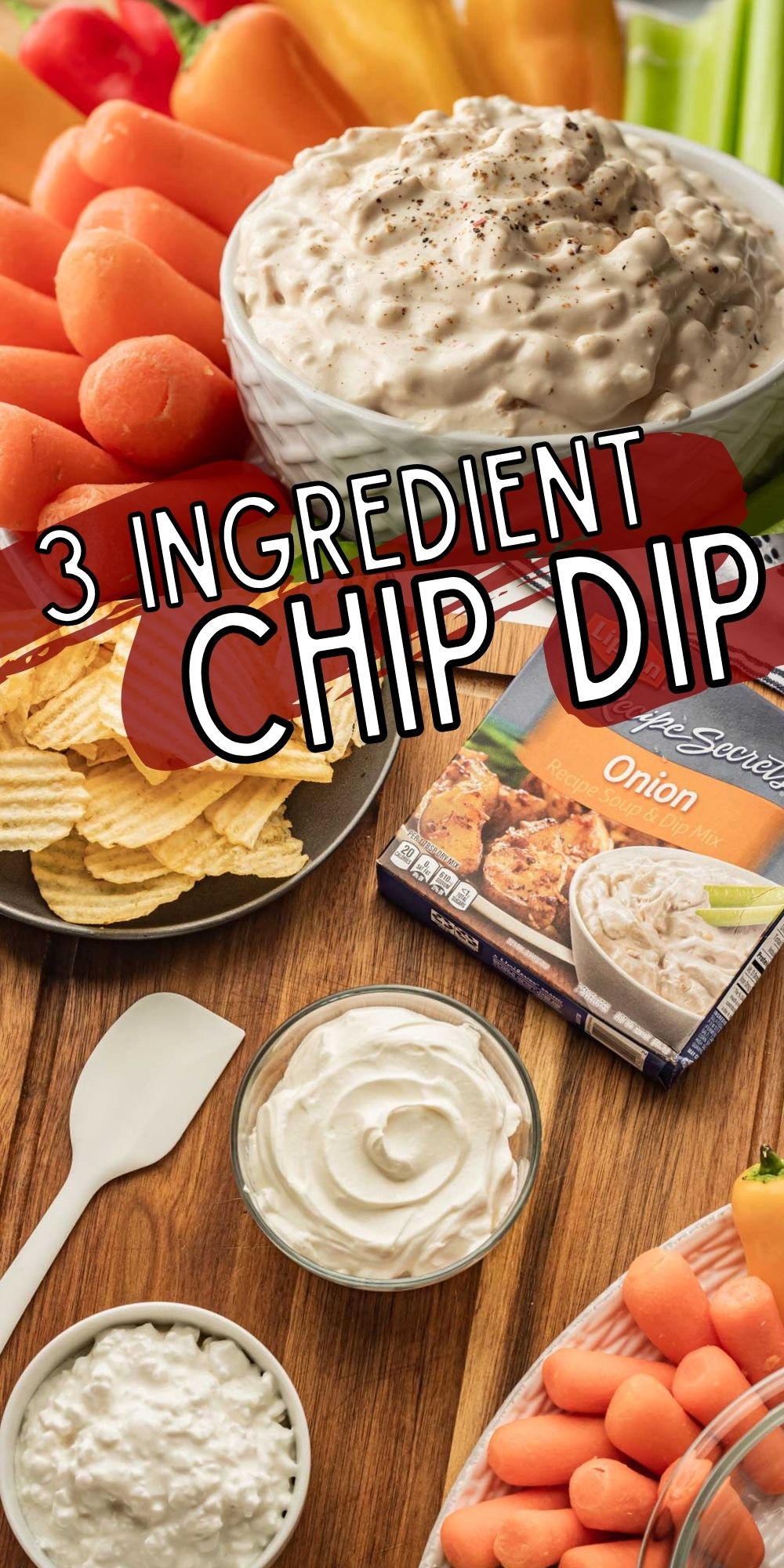3 Ingredient Chip Dip - I Wash You Dry