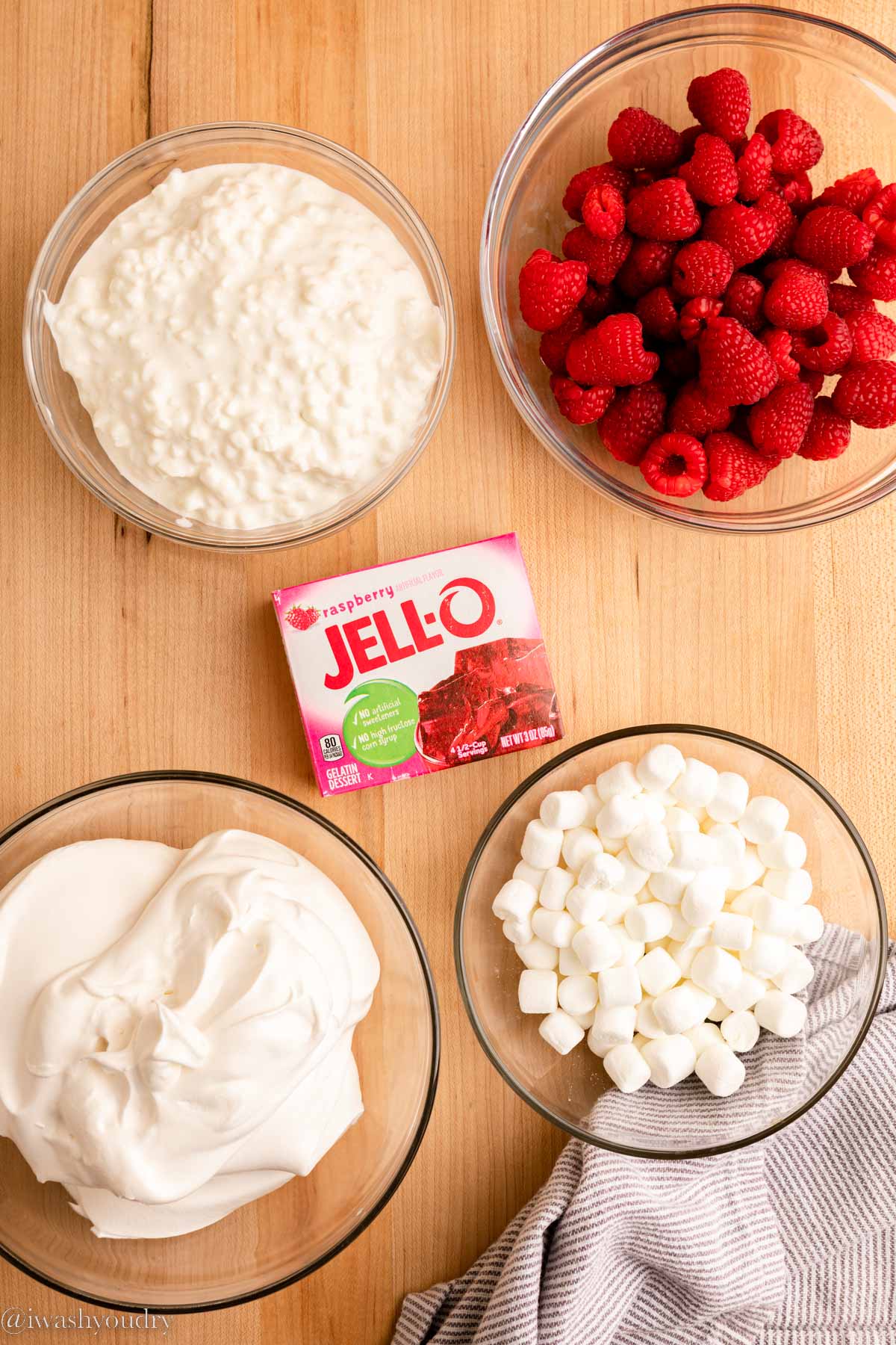 Raspberry Fluff Salad - I Wash You Dry