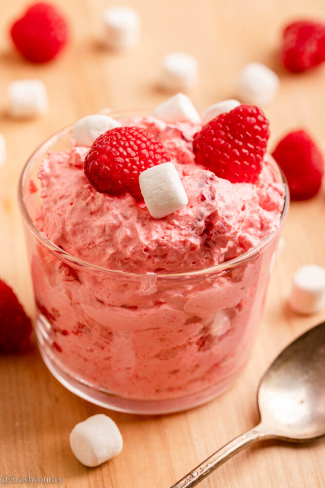 Raspberry Fluff Salad - I Wash You Dry