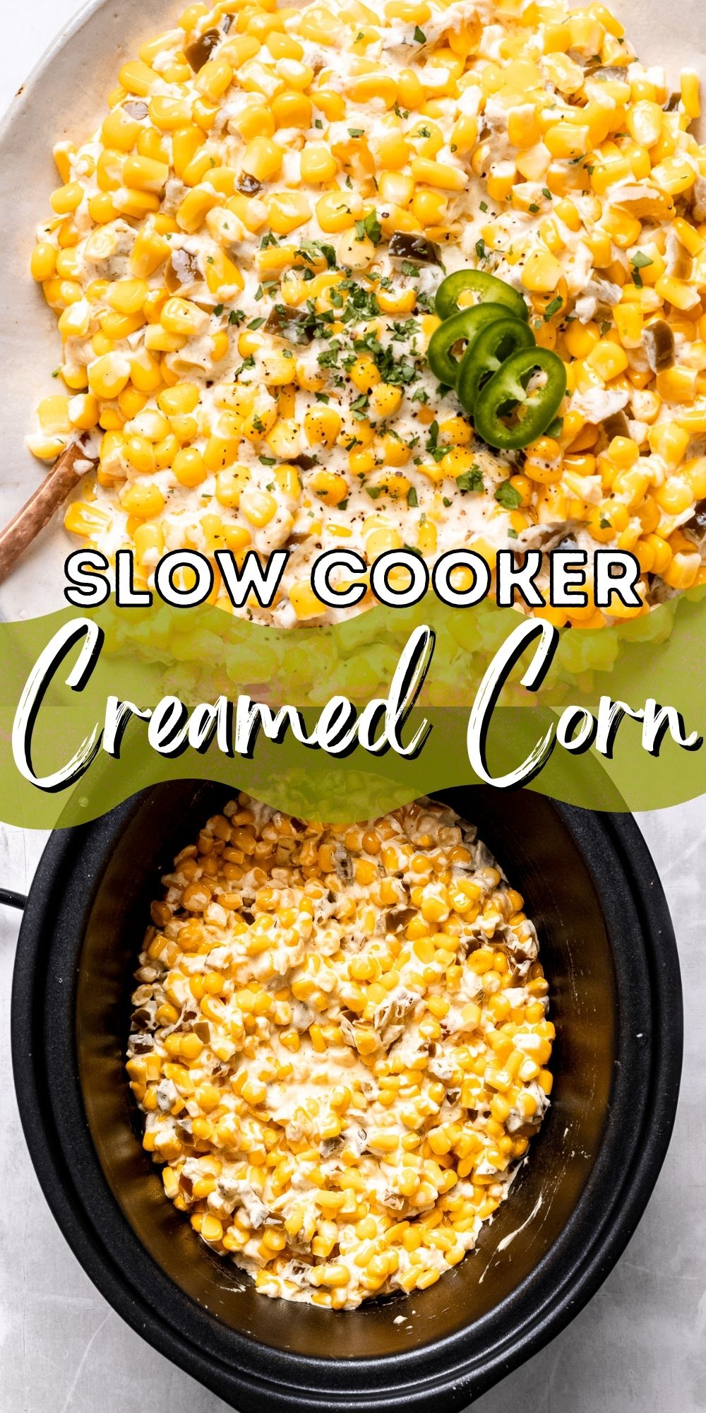 Slow Cooker Creamed Corn - I Wash You Dry