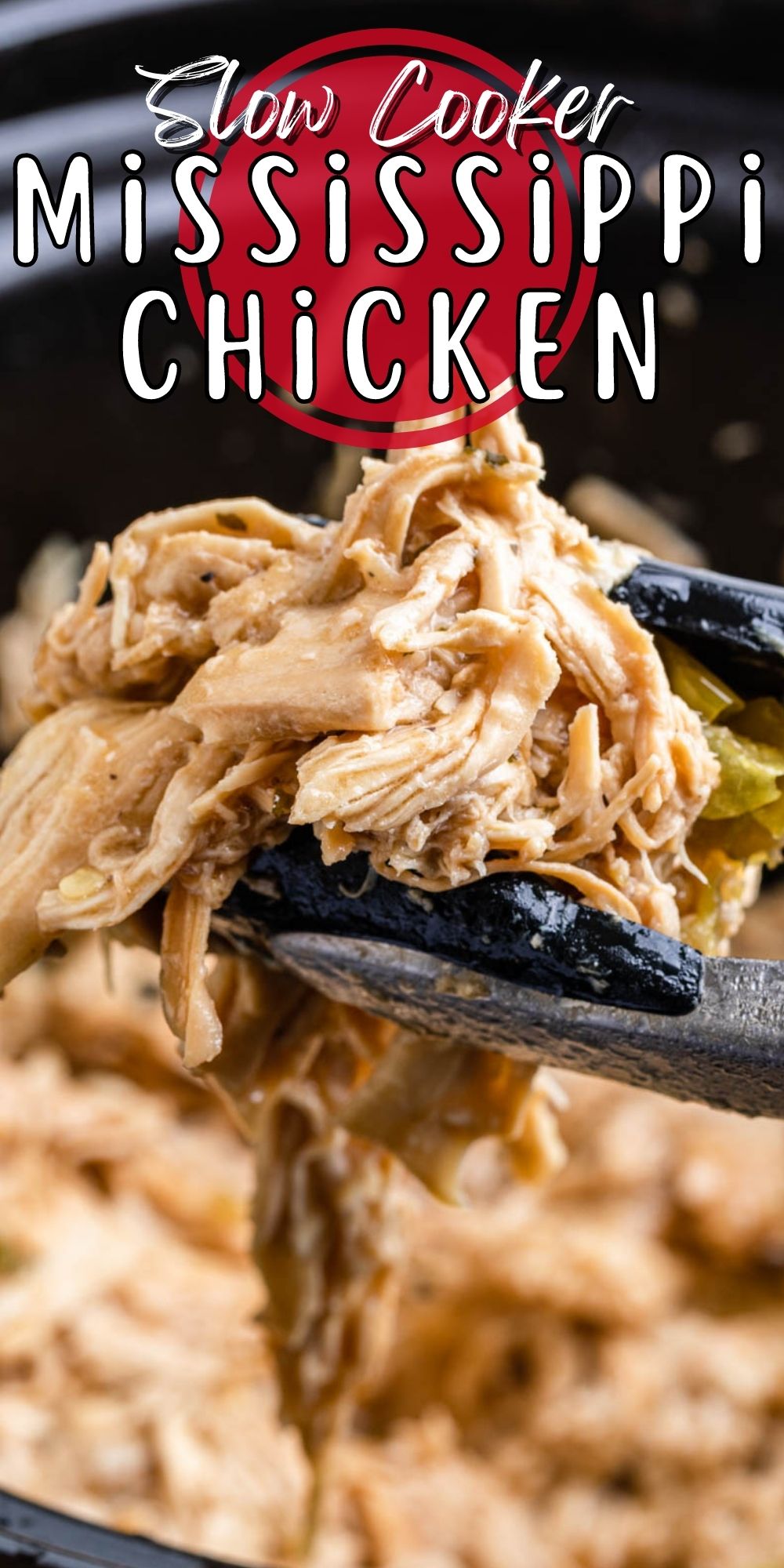 Slow Cooker Mississippi Chicken - I Wash You Dry