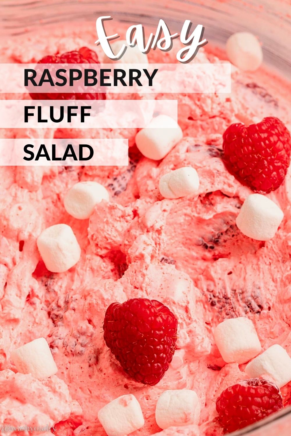 Raspberry Fluff Salad - I Wash You Dry