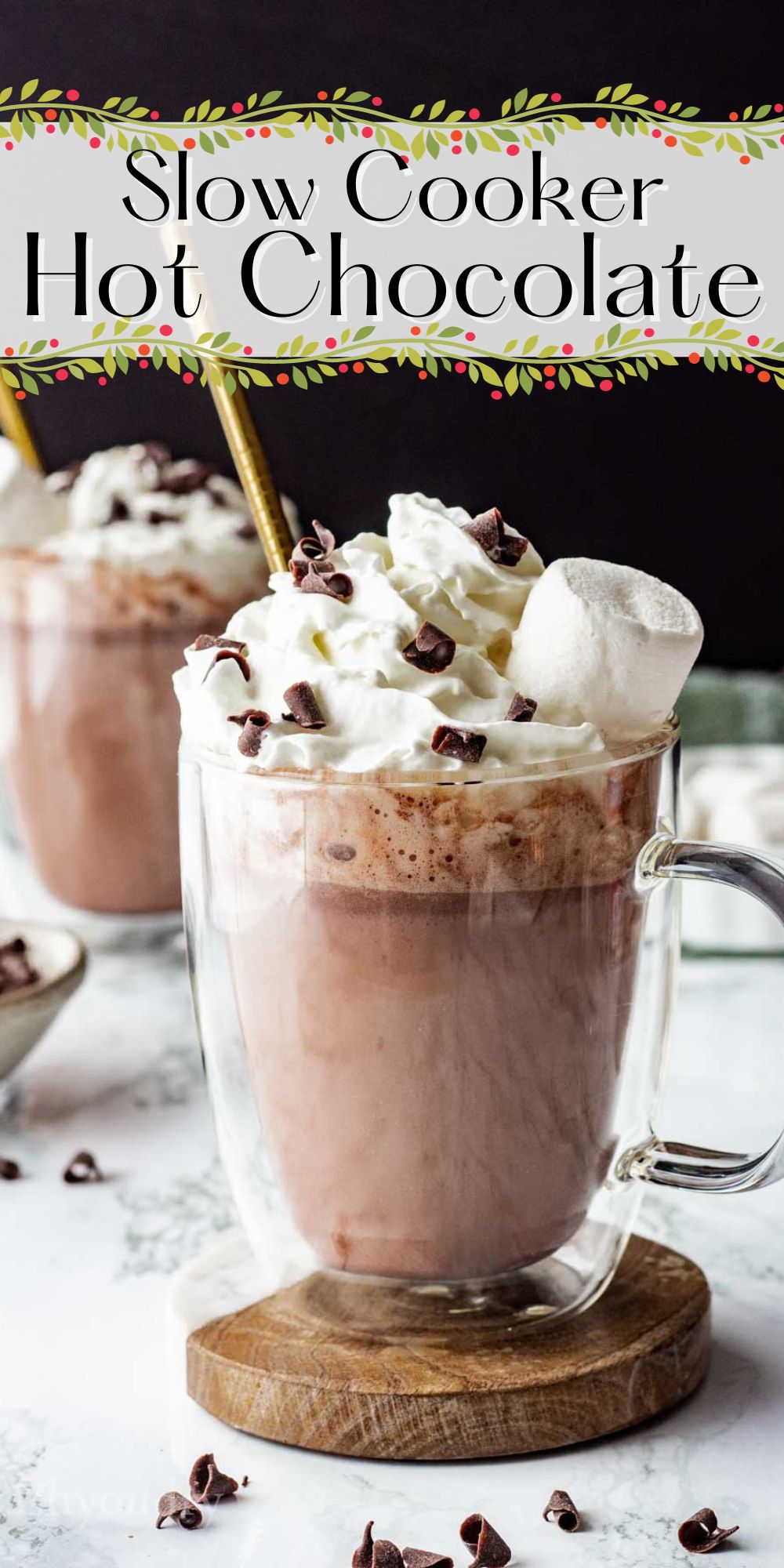 Slow Cooker Hot Chocolate - I Wash You Dry