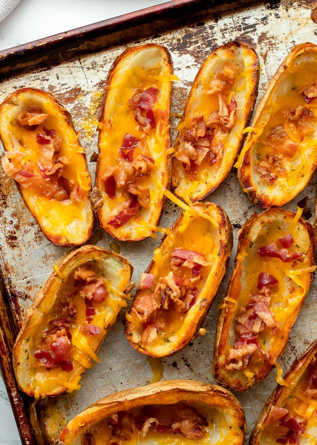 Crispy Baked Potato Skins - I Wash You Dry