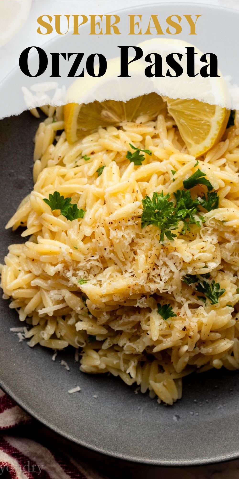 Easy Orzo Pasta - I Wash You Dry