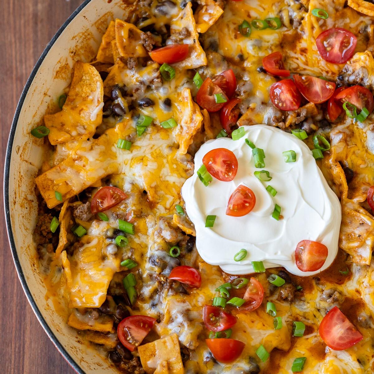 15 Minute Ground Beef Enchilada Casserole - I Wash You Dry