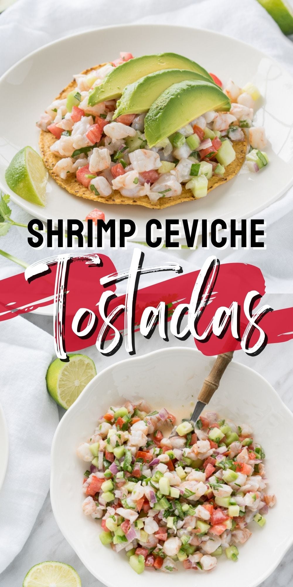 Shrimp Ceviche Tostada - I Wash You Dry