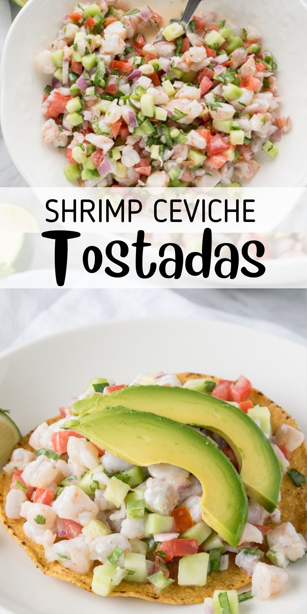 Shrimp Ceviche Tostada - I Wash You Dry