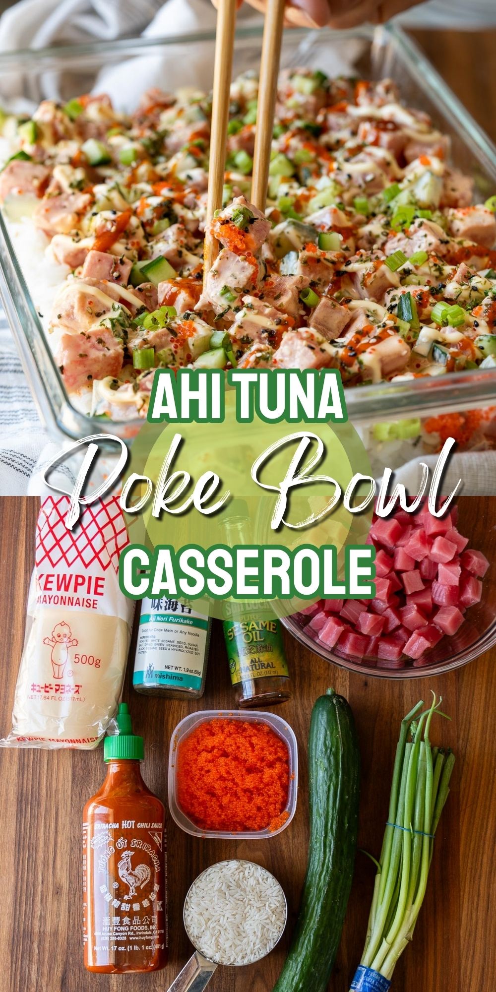 (XL) Ahi Tuna Poke Bowl Recipe - I Wash You Dry
