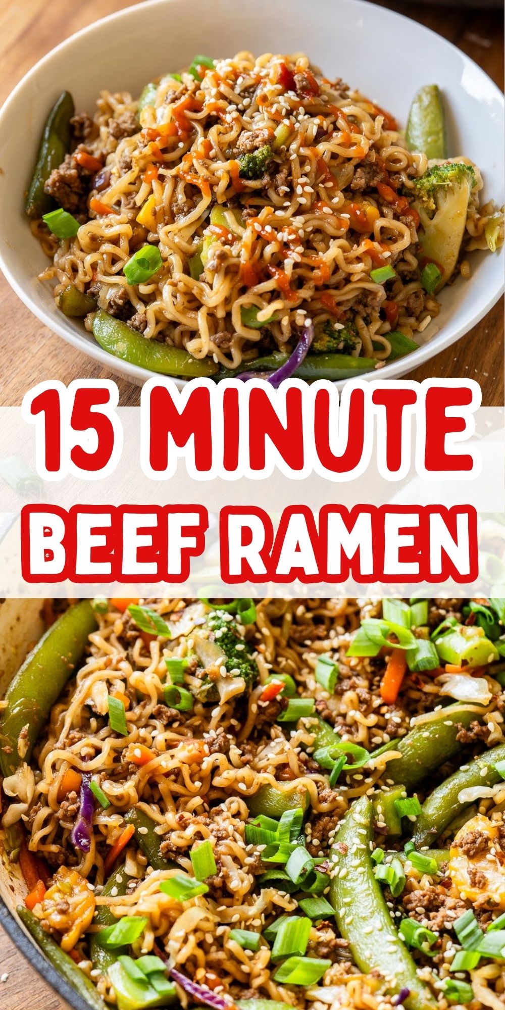Ground Beef Ramen Stir Fry - I Wash You Dry