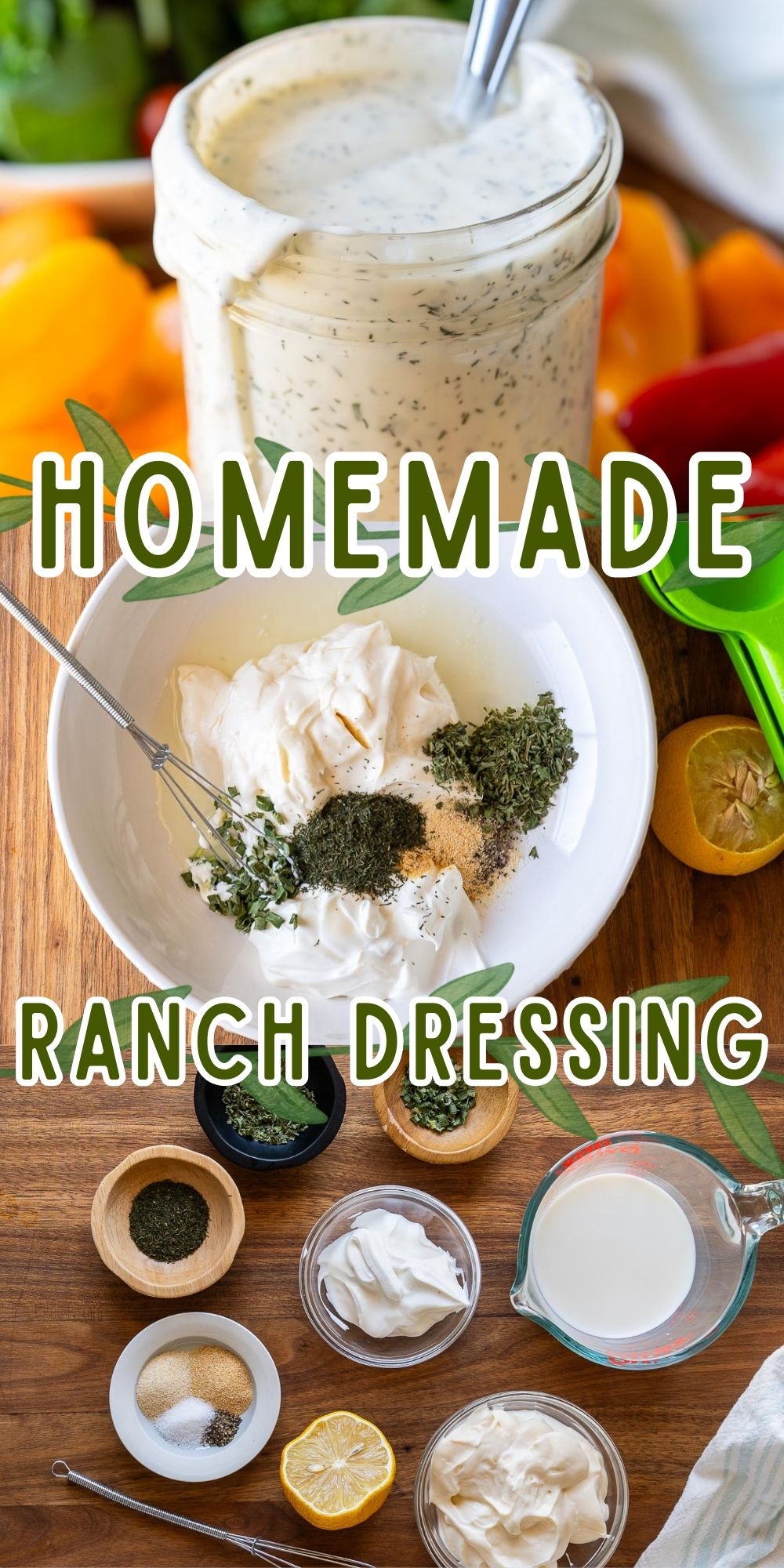 Homemade Ranch Dressing - I Wash You Dry