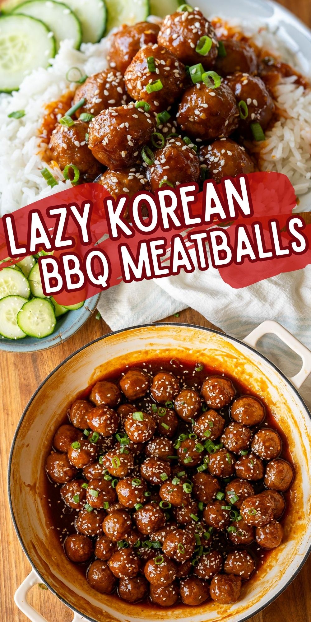 Lazy Korean BBQ Meatballs - I Wash You Dry