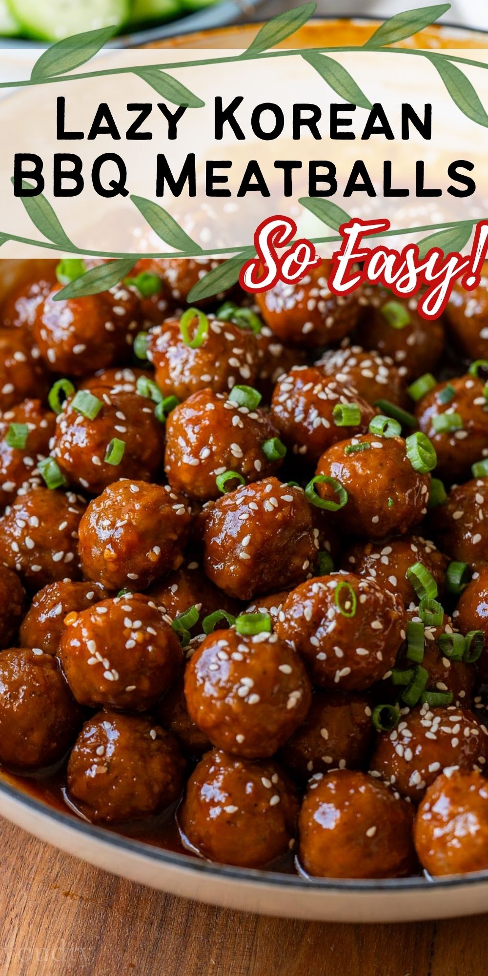 Lazy Korean BBQ Meatballs - I Wash You Dry